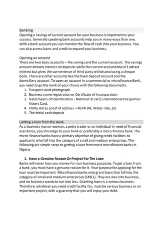 Financial literacy content for business people | DOCX