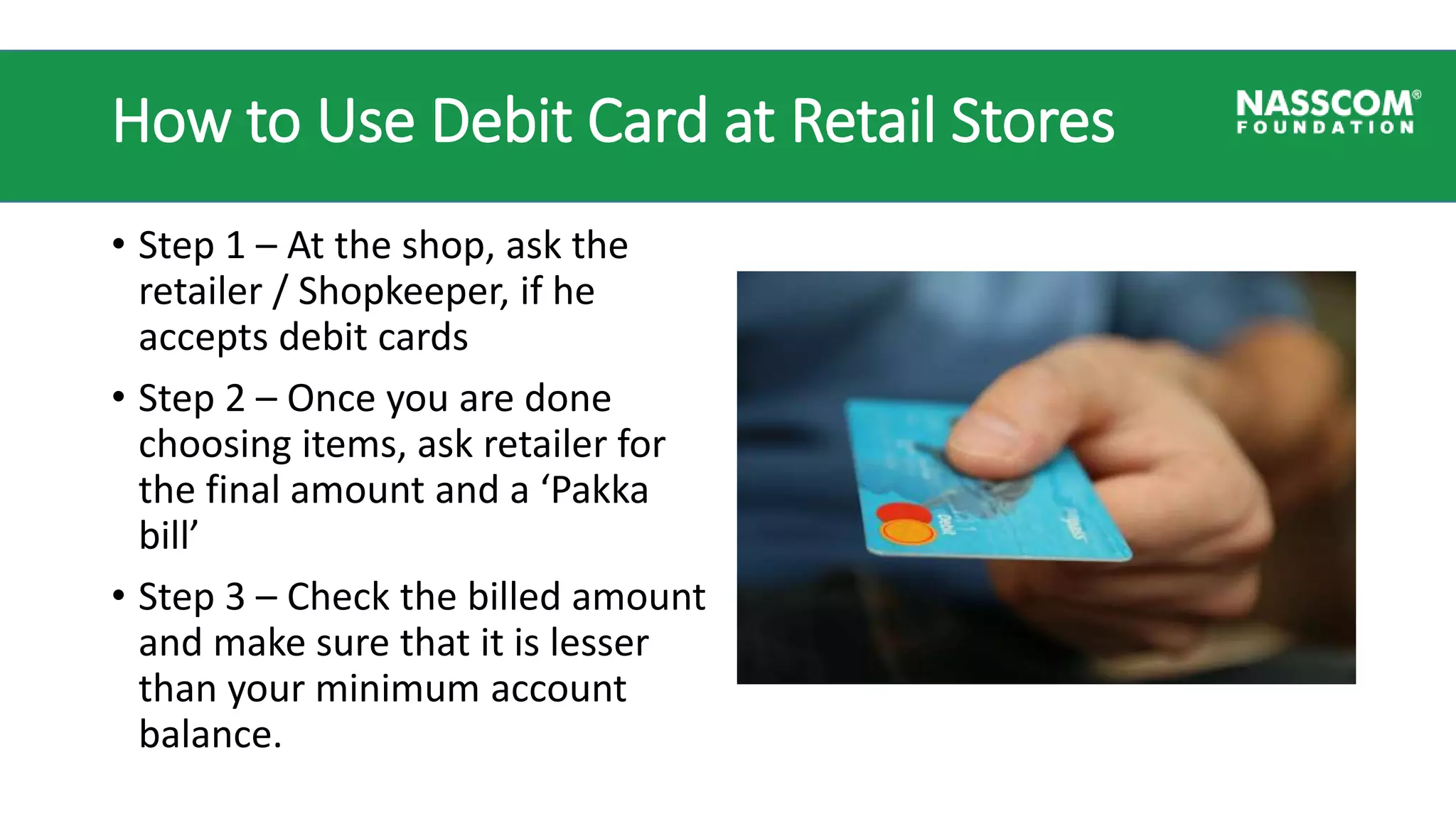 Financial literacy curriculum debit cards | PPTX