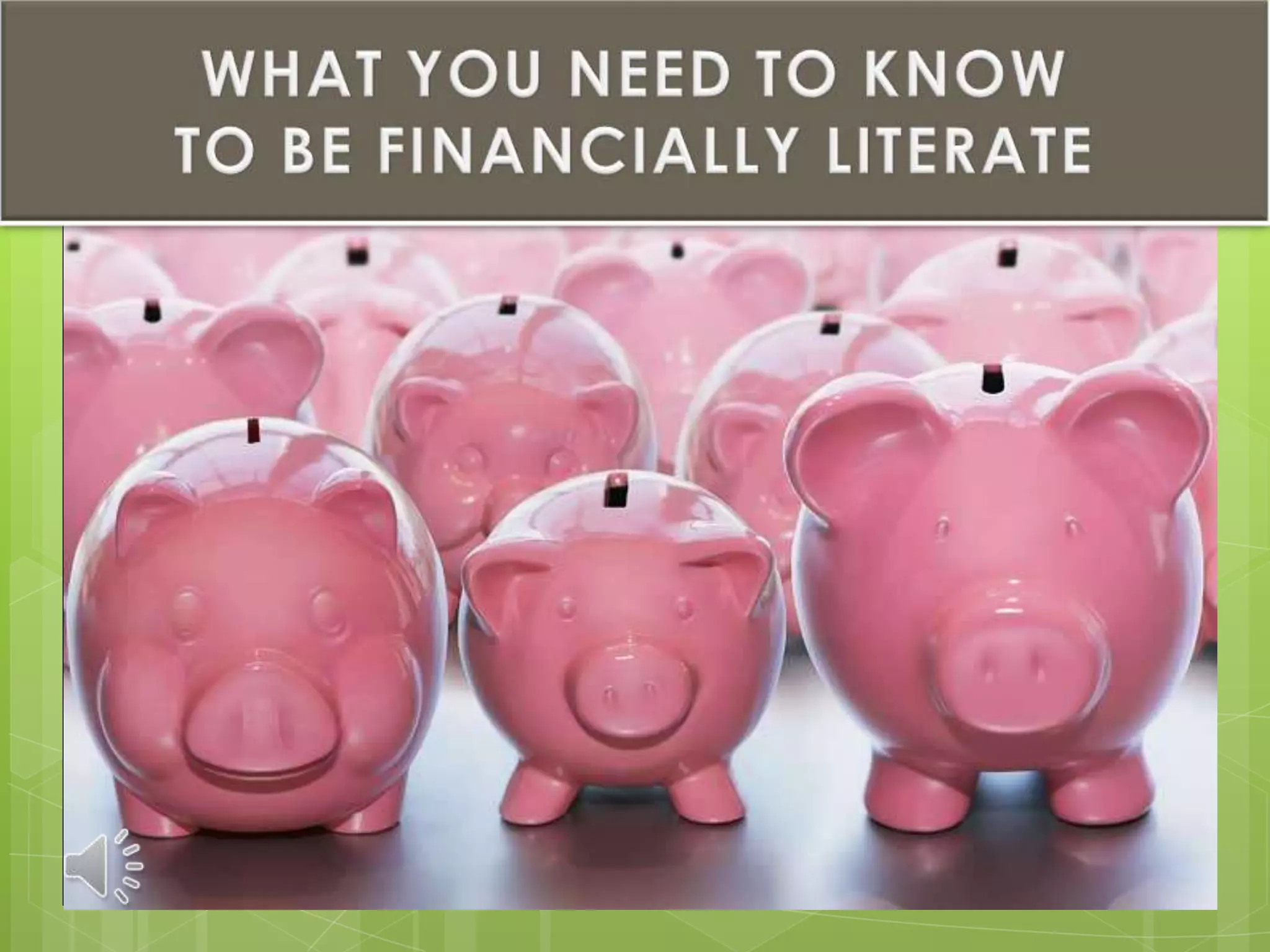 Financial Literacy for College Success | PPTX