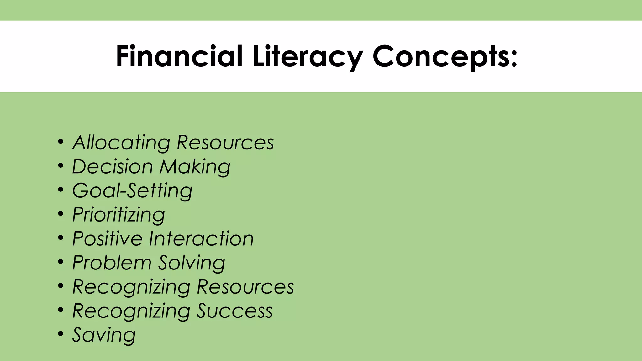 Financial Literacy for Grades K-3 | PPT