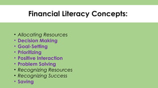 Financial Literacy for Grades K-3 | PPT | Frugal Living | Personal Finance