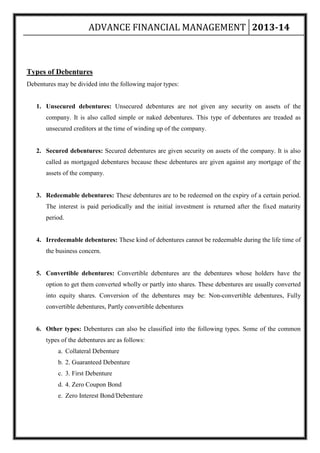 Financial magment- Comparative Study of Sources of Finance | PDF
