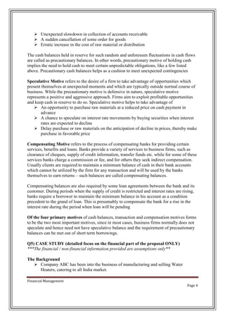 Financial management | DOCX