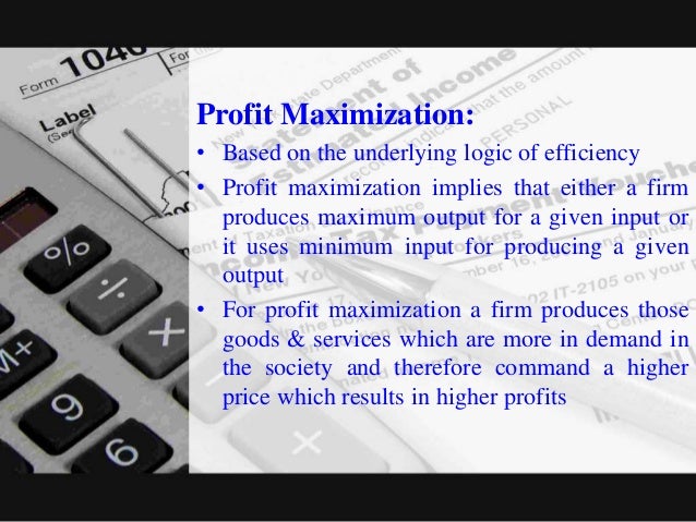 Advantages And Disadvantages Of Profit Maximization Pdf - perboards