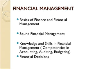 Financial Management (Short-Term Course for Non-Finance Managers) MBA ...