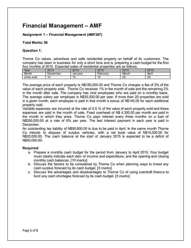 Financial management | PDF