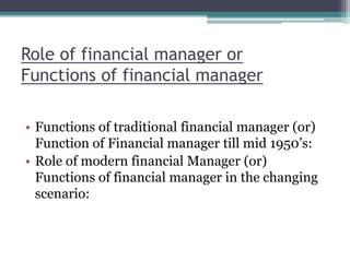 Financial management | PPT