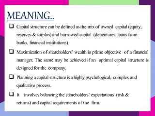 Capital structure | PPTX