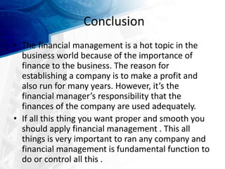 Financial management | PPT