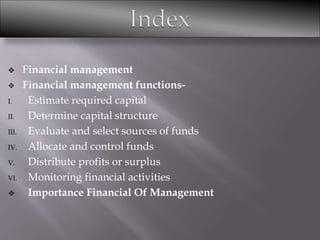 Financial management | PPTX