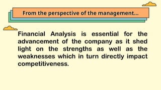 Financial Analysis in Financial Management | PPTX