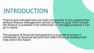 Class Presentation On Financial Management Pptx