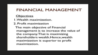 Financial management- Goals and Objectives of financial management-MBA ...