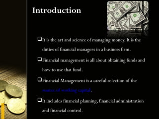 Financial management - its importance and objectives | PPT