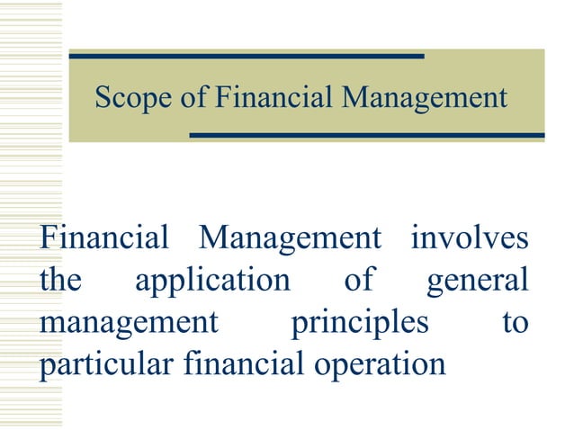 Financial Management Module | PPT