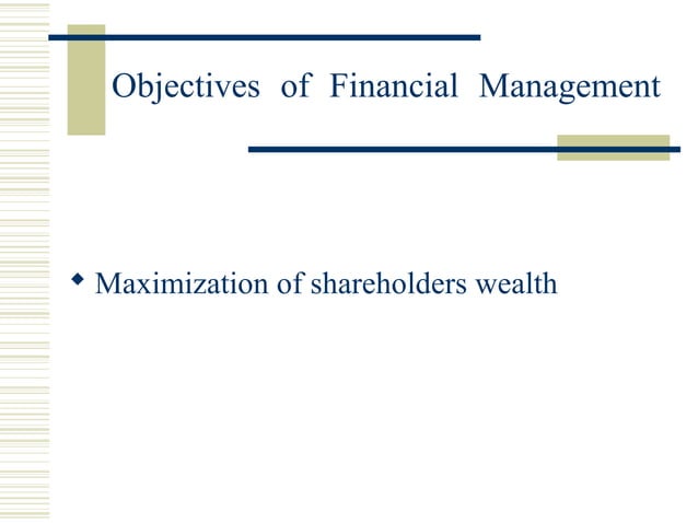 Financial Management Module | PPT