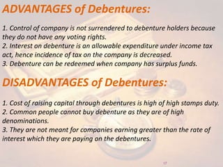 Shares and Debentures - Financial Management | PPTX