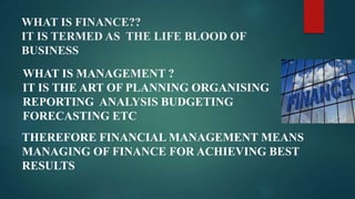 Financial management Understanding the basics | PPT