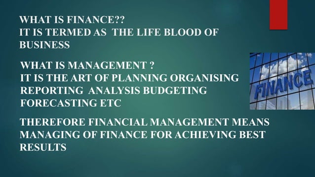 Financial management Understanding the basics | PPT