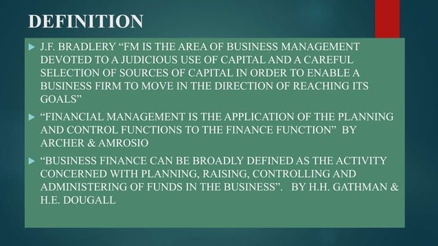 Financial management Understanding the basics | PPT