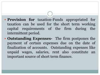 Sources of Finance | PPTX