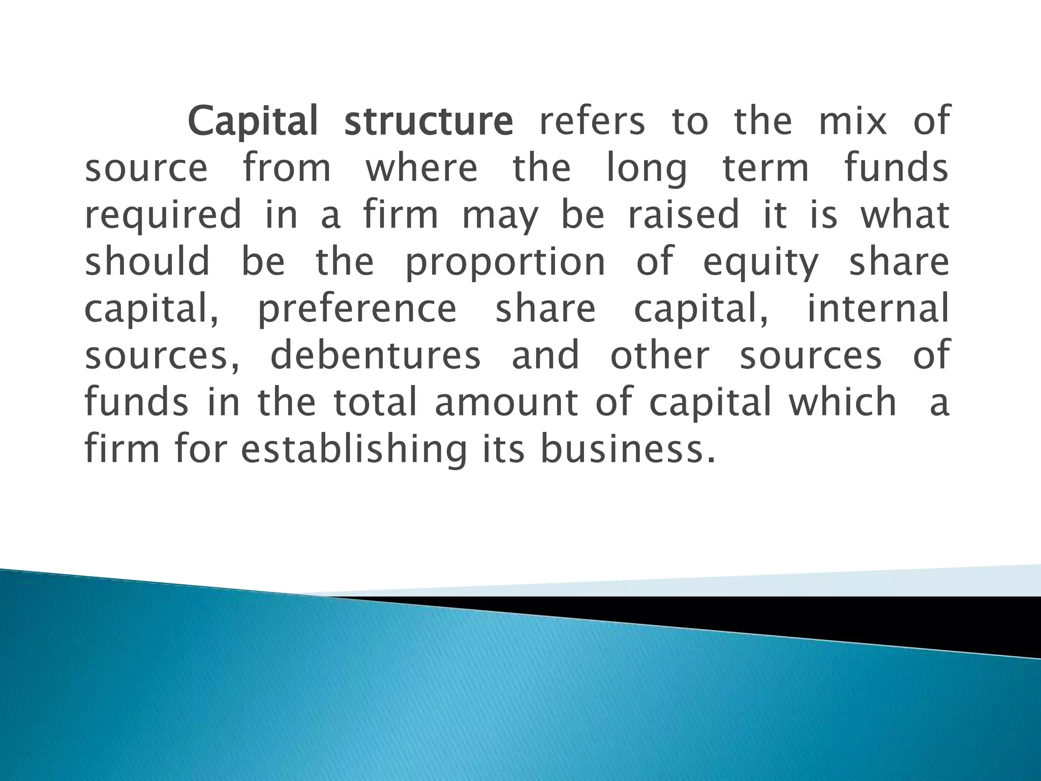 Capital Structure | PPTX