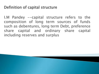 Capital Structure | PPTX