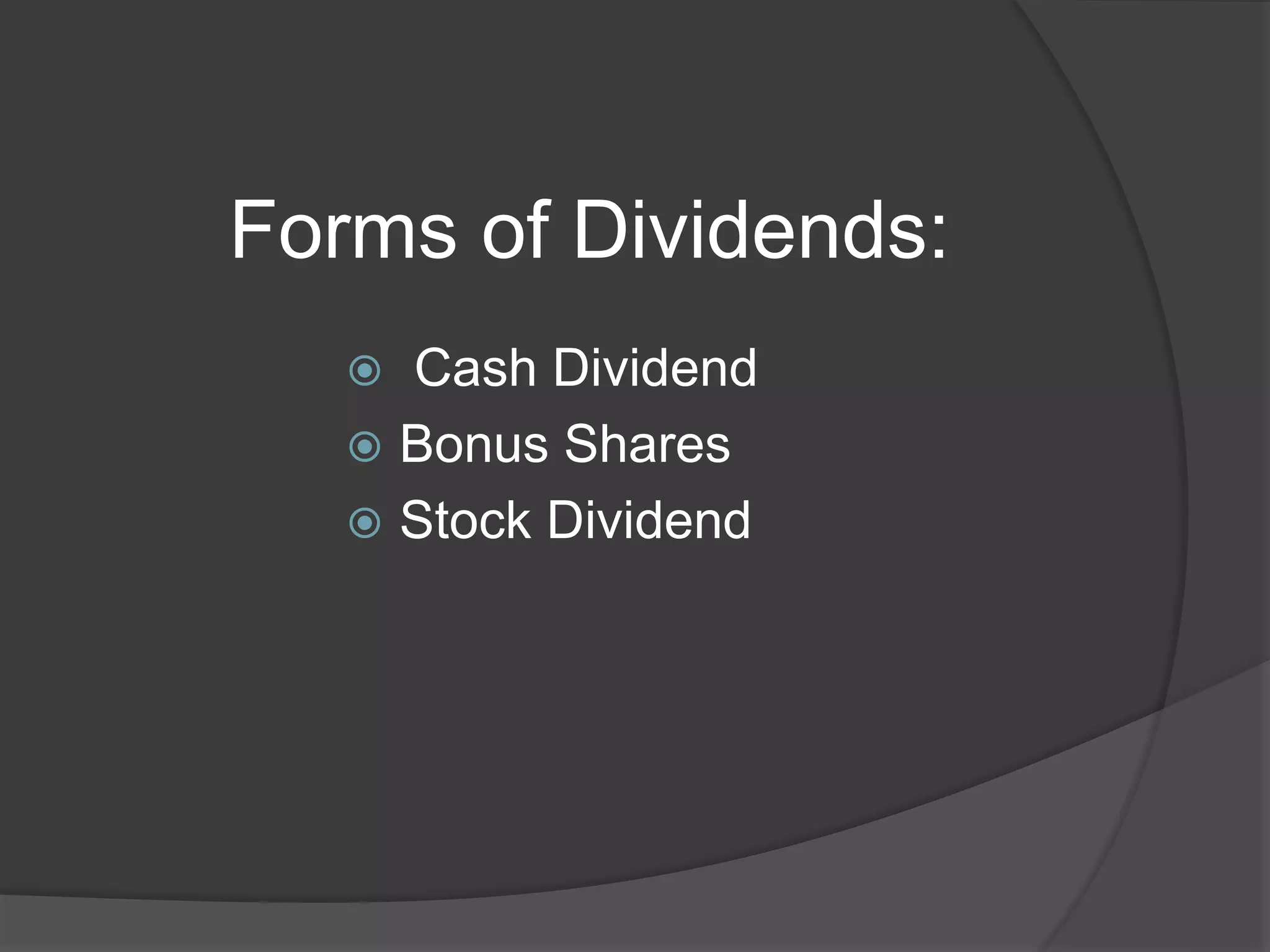 dividend theory | PPTX