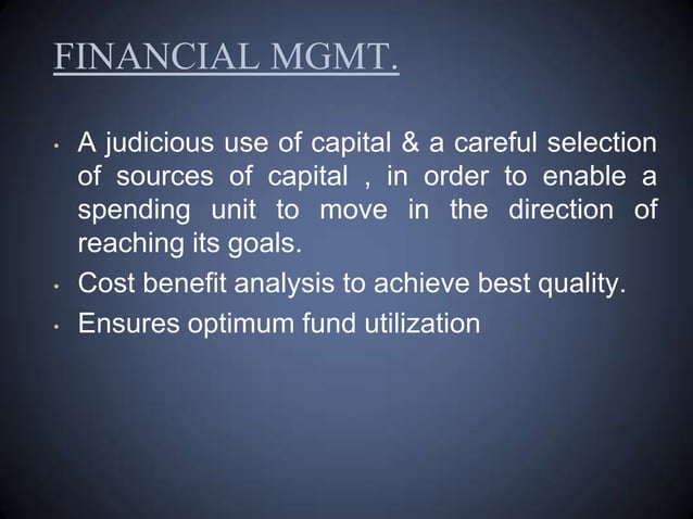 Financial management activities | PPT