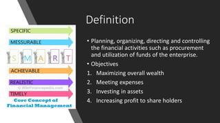 Financial management and its scope | PPTX