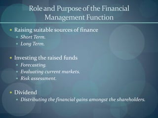 Financial management function bae system plc | PPT