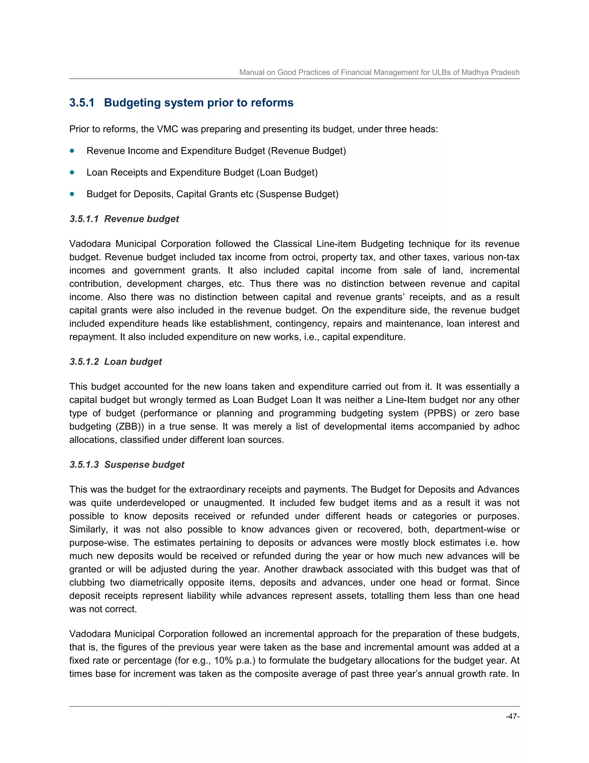 Financial Management Manual for ULBs of M.P.- English | PDF