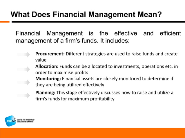 Financial management meaning objectives and functions | PPTX
