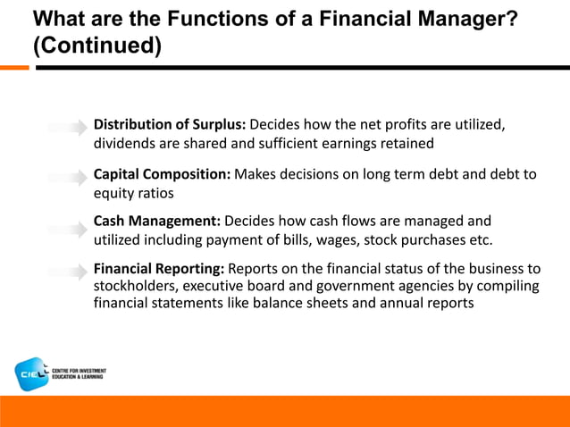 Financial management meaning objectives and functions | PPTX