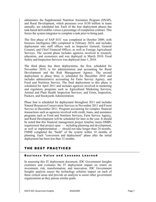 Financial management modernization at the usda positively impacts ...