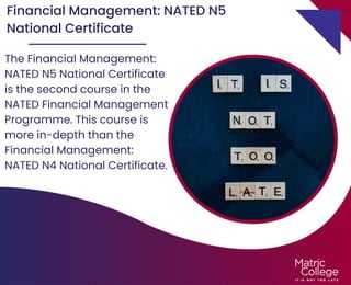 Financial Management NATED N5 National Certificate | PDF