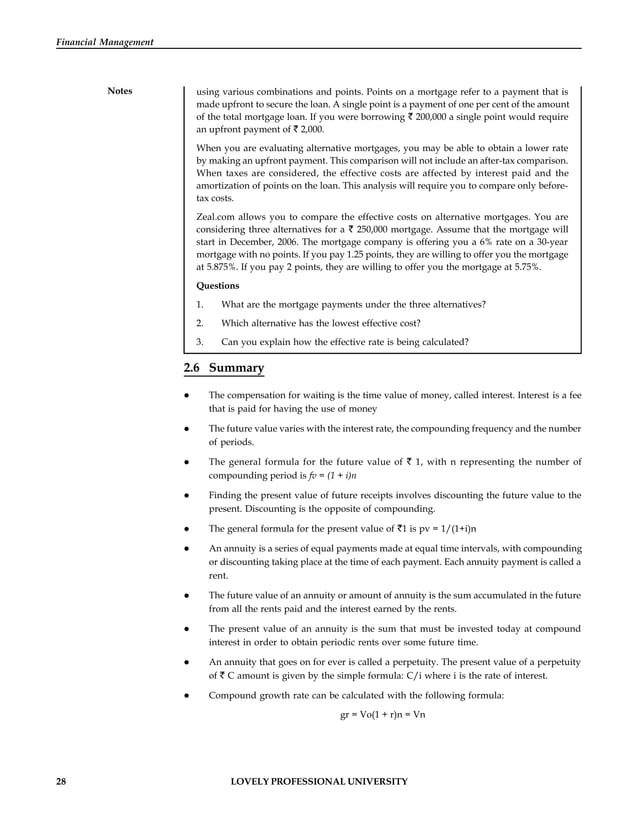 Financial Management Notes.pdf | Stocks and Bonds | Personal Investing