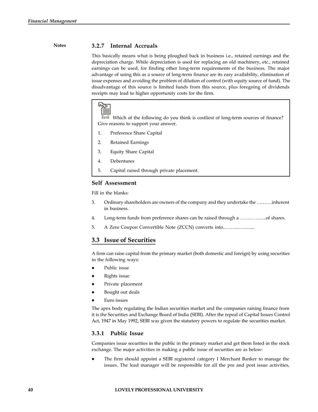 Financial Management Notes.pdf | Stocks and Bonds | Personal Investing