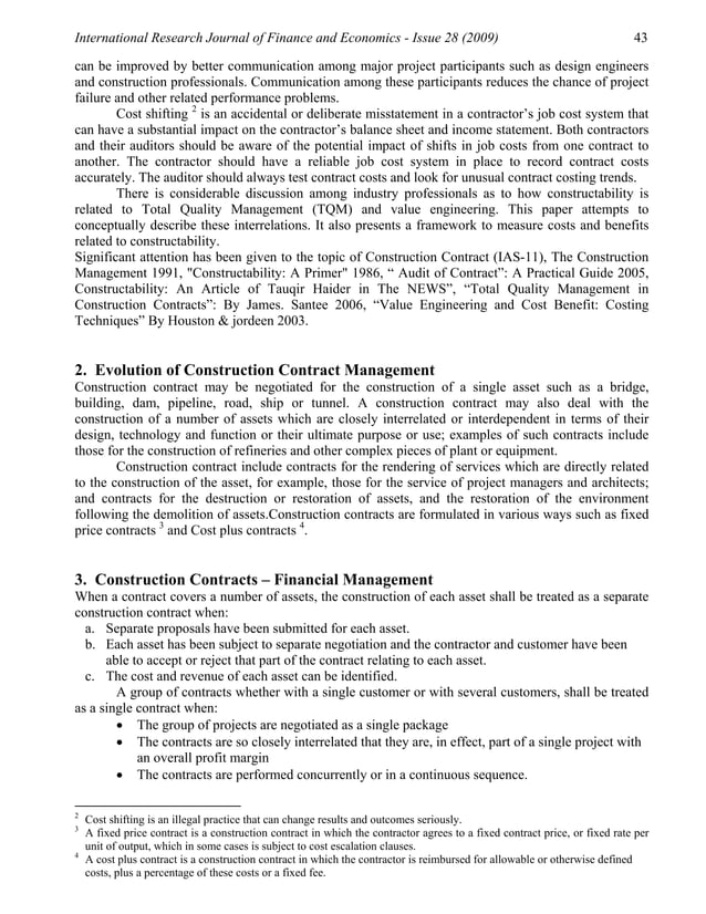 Financial management of construction contracts | PDF