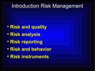 Introduction Risk Management | PPT