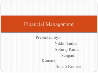 Financial management ppt | PPT