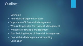 Financial management presentation | PPTX