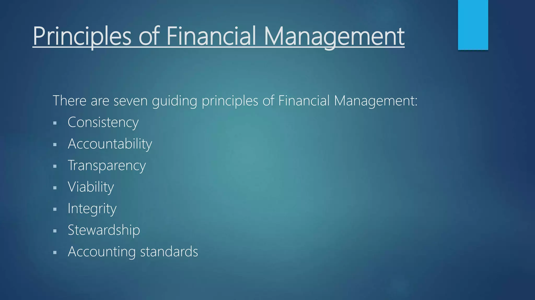Financial management presentation | PPTX