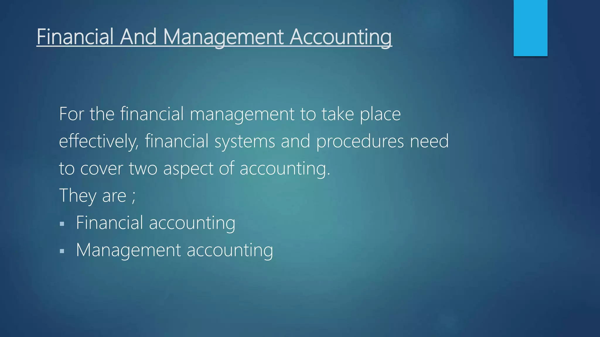 Financial management presentation | PPTX