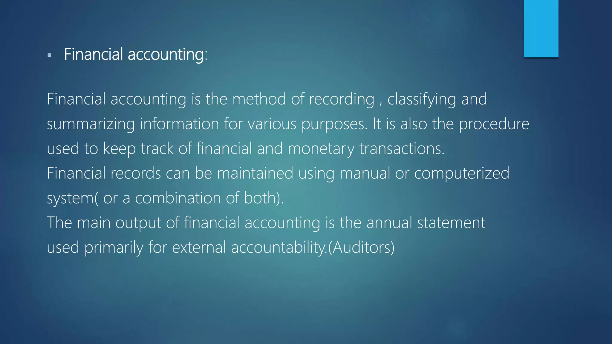 Financial management presentation | PPTX