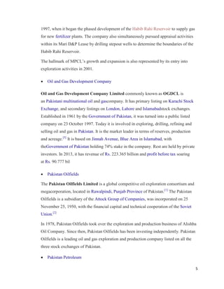 Report on Pakistan State Oil with Financial Analysis 2013/2014 | PDF