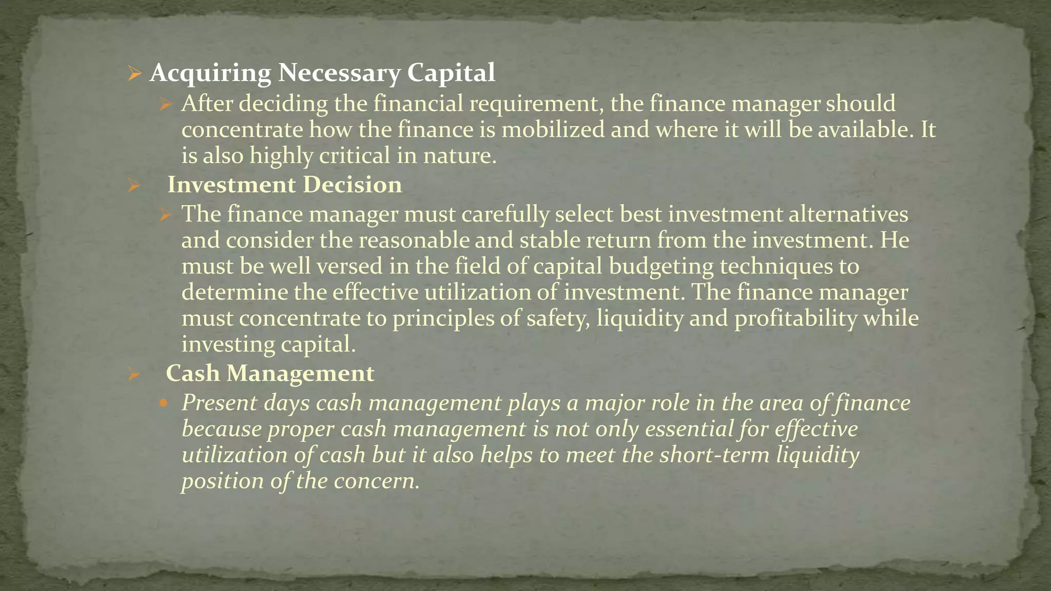 Financial management unit1 full | PPTX