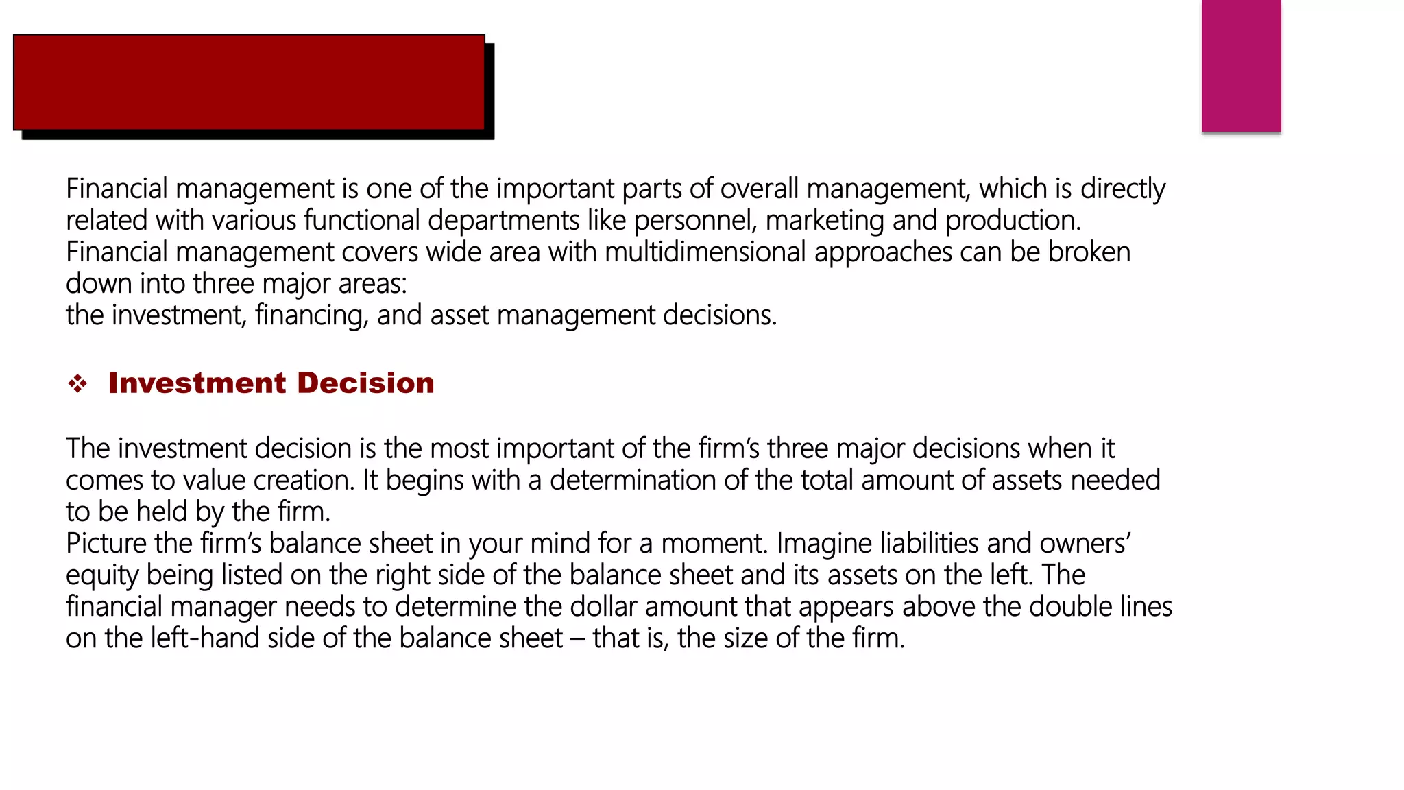 Financial managent | PPTX