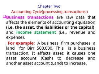 Comprehensive Guide to the Accounting Cycle and Transaction Processing ...