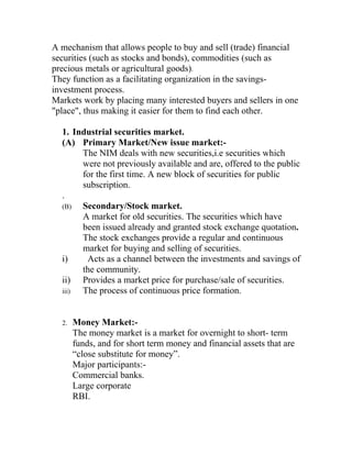 Financial market | DOC
